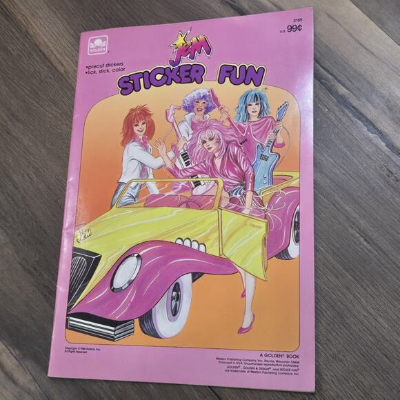 Hasbro | Accents | Jem Vintage Sticker Fun Hasbro Golden 986 Holograms ...